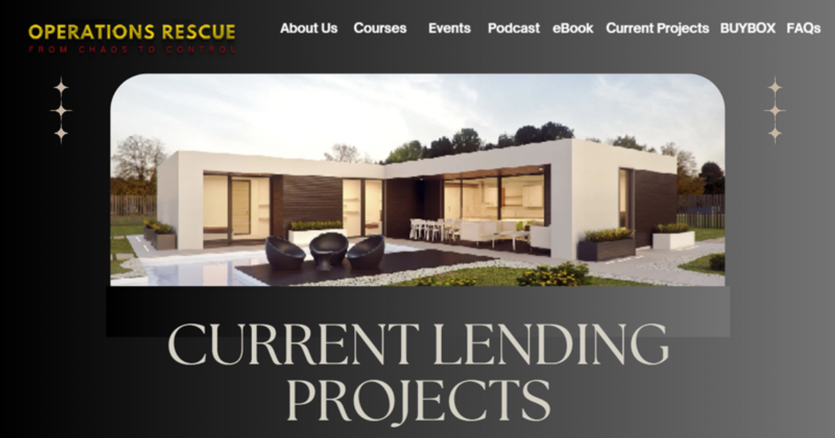 Current Lending Projects